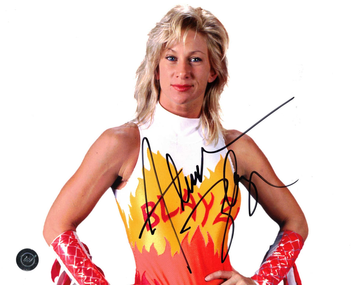 Alundra Blayze AKA Madusa Autographed WWE / WCW Promo 8x10 Photo – Icon Autographs