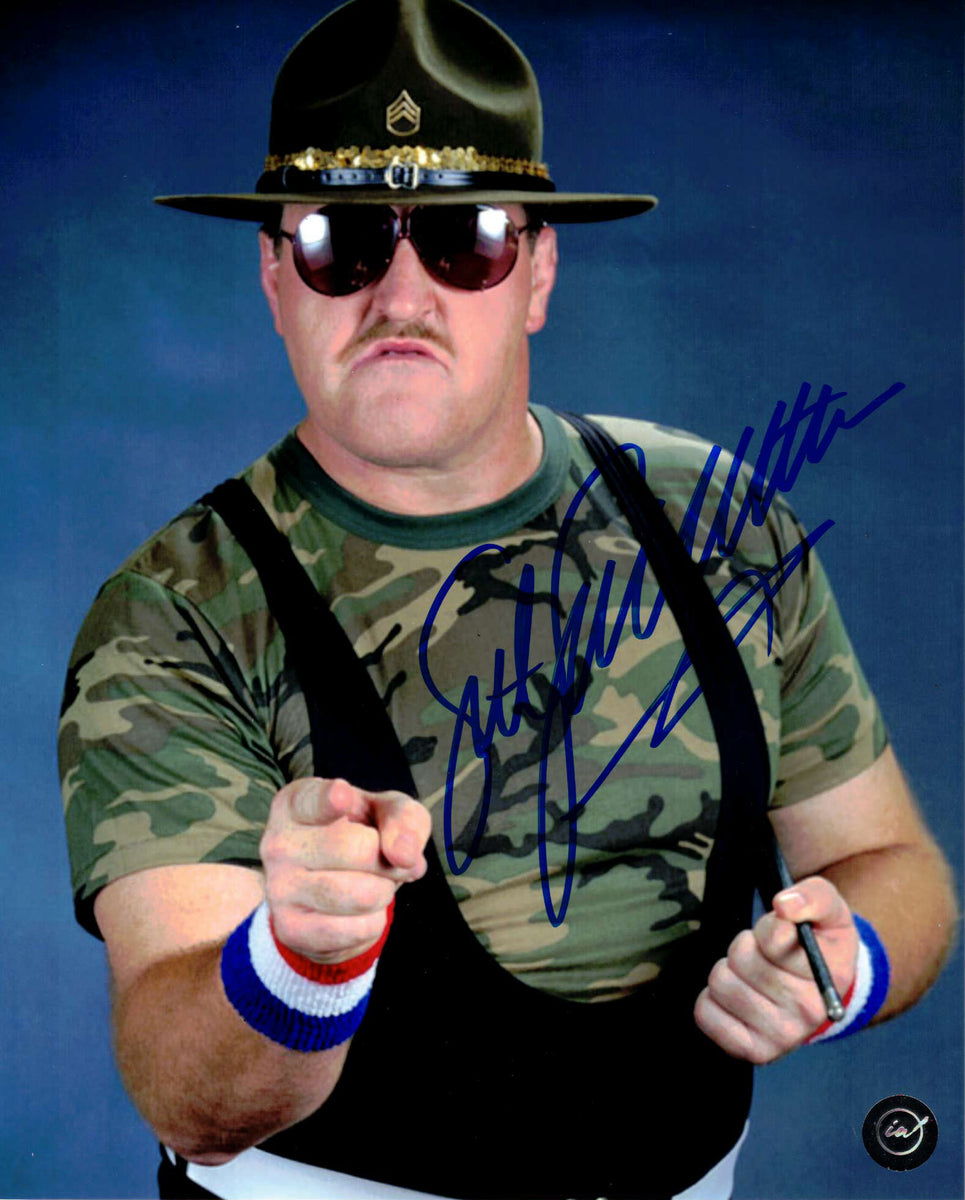 Sgt. Slaughter Autographed 8x10 – Icon Autographs Sgt. Slaughter Autographed 8x10 – Icon Autographs