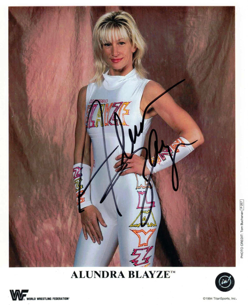 Alundra Blayze AKA Madusa Autographed WWE Promo Photo – Icon Autographs