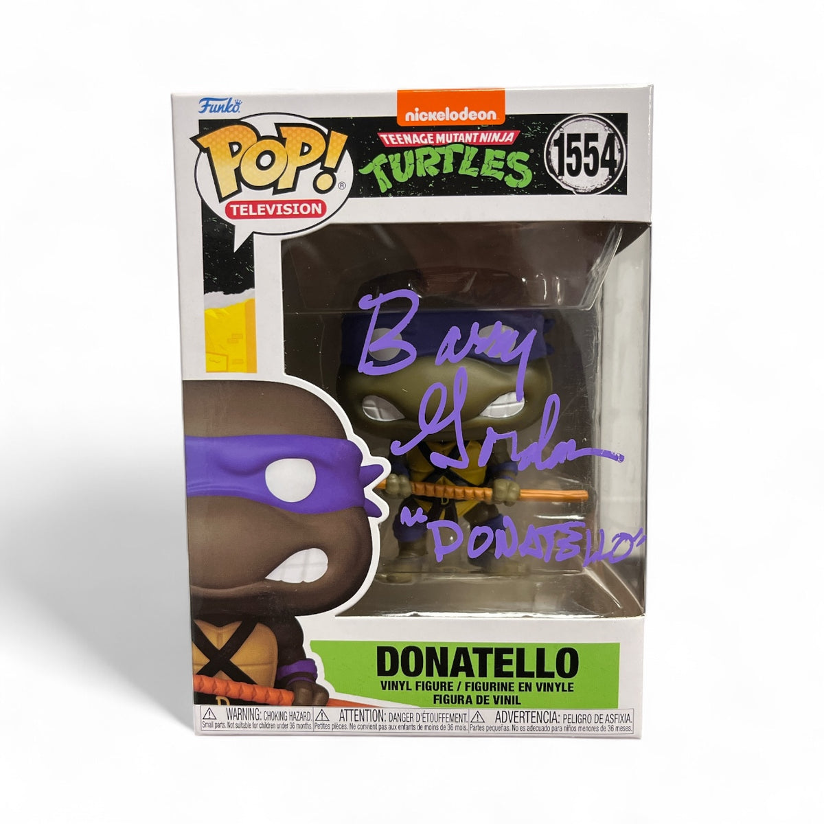 Barry Gordon Autographed Teenage Mutant Ninja Turtles Funko – Icon ...