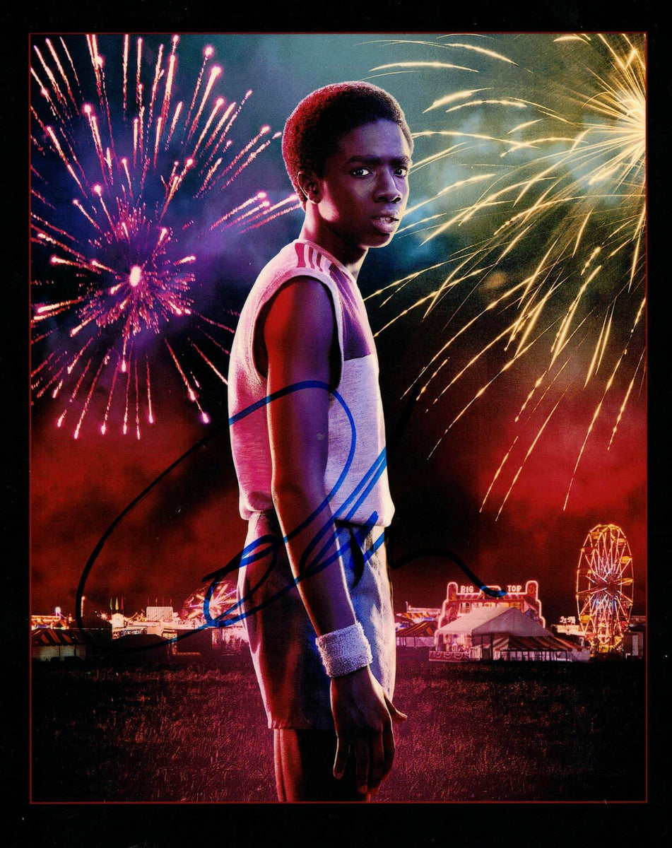 Caleb McLaughlin as Lucas Sinclair in Stranger Things Autographed 8x10 ...