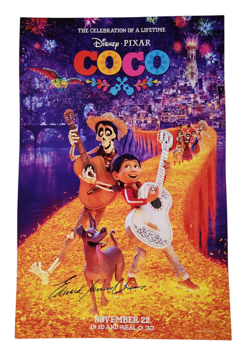 Edward James Olmos Autographed Coco 11x17 Poster – Icon Autographs
