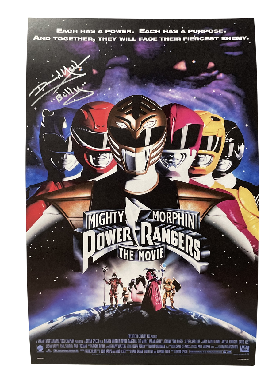David Yost Mighty Morphin Power Rangers Signed 11x17 Poster – Icon ...