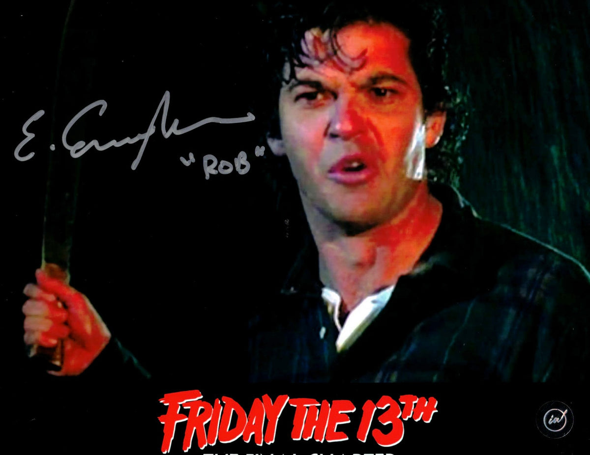 Erich Anderson as Rob Dier in Friday the 13th: The Final Chapter Autog ...
