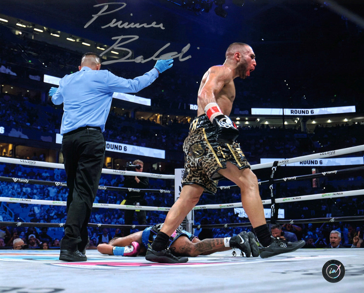 Lucas Bahdi Canadian Lightweight KO Autographed 8x10 – Icon Autographs