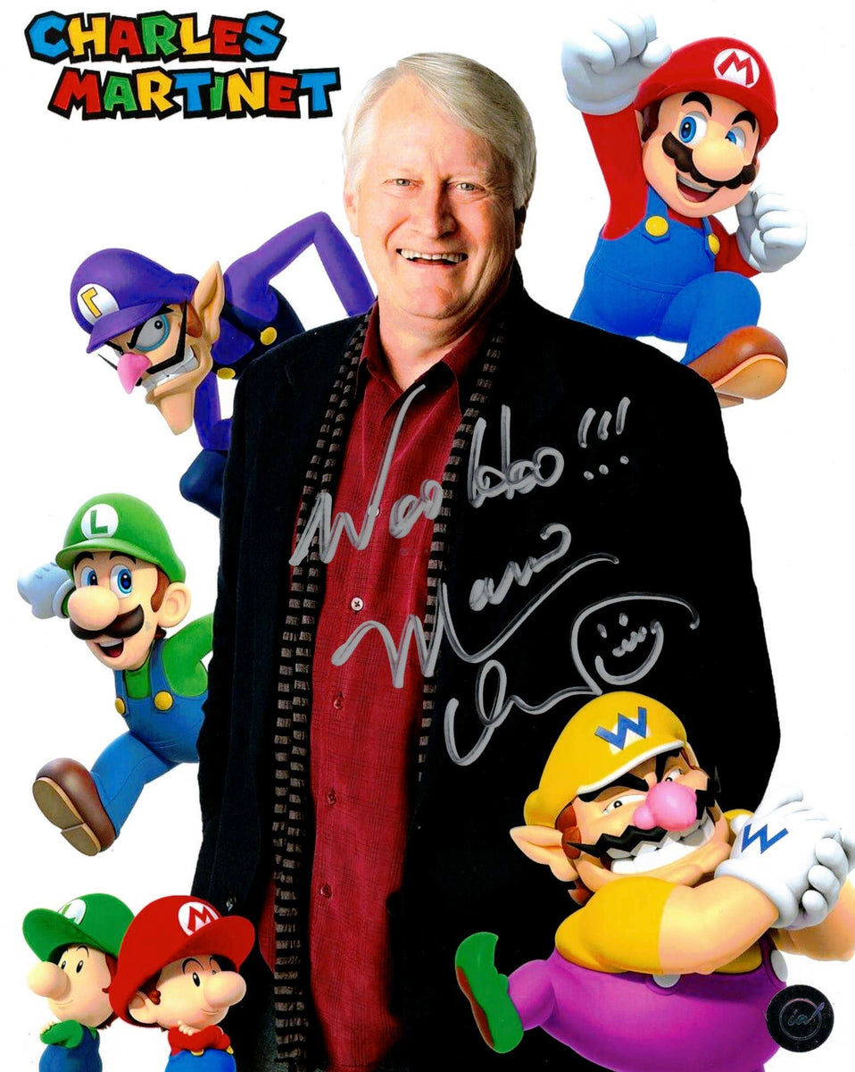 Charles Martinet Super Mario Autographed Characters 8x10 – Icon Autographs