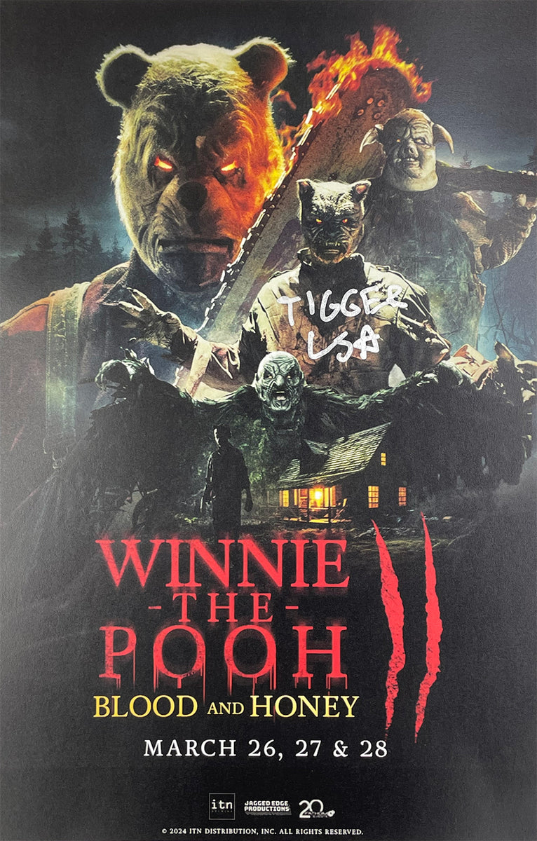 Lewis Santer Winnie-the-Pooh: Blood and Honey 2 Autographed 11x17 Post ...