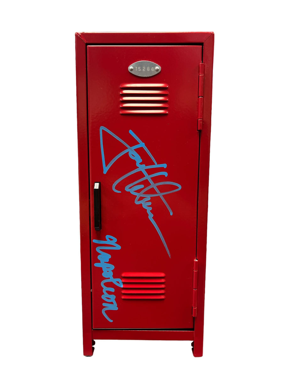 Jon Heder Napoleon Dynamite Autographed Red Mini Locker – Icon Autographs