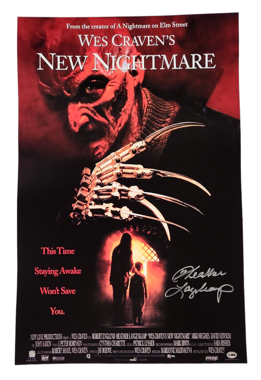 Heather Langenkamp Wes Craven's New Nightmare Autographed 11x17 Poster ...