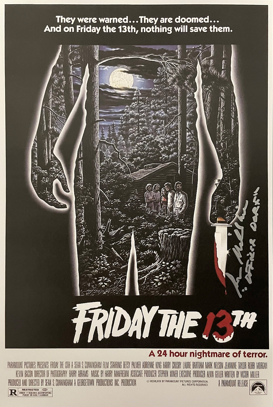 Ron Millkie Autographed Friday the 13th 11x17 Poster – Icon Autographs