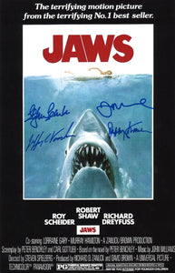 Quad Autographed Jaws 11 x 17 Poster – Icon Autographs