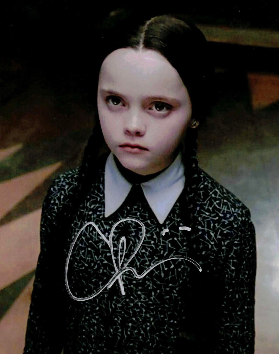 Christina Ricci as Wednesday Addams Autographed 8x10 Photo – Icon ...