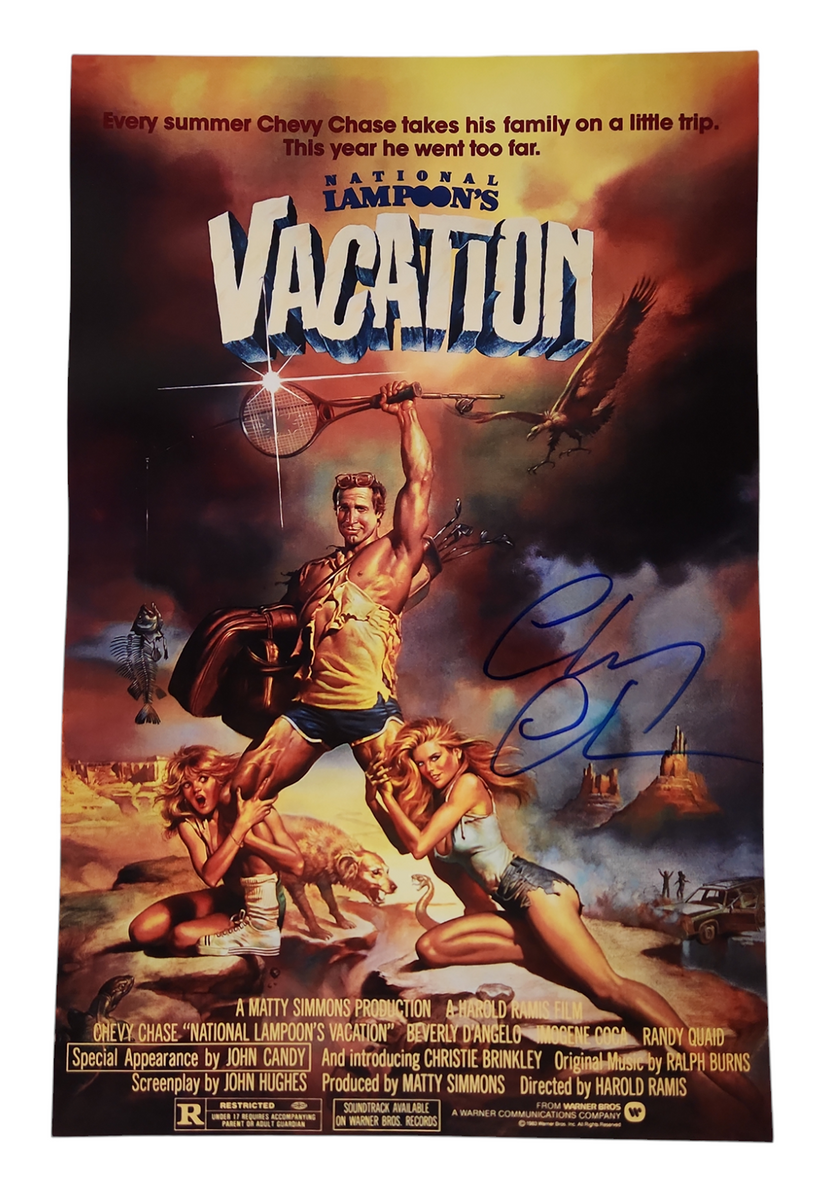 Chevy Chase Autographed National Lampoon’s Vacation 11x17 Poster – Icon ...
