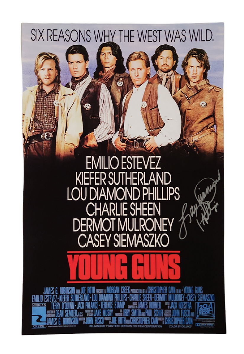 Lou Diamond Phillips Autographed Young Guns 11x17 Poster – Icon Autographs