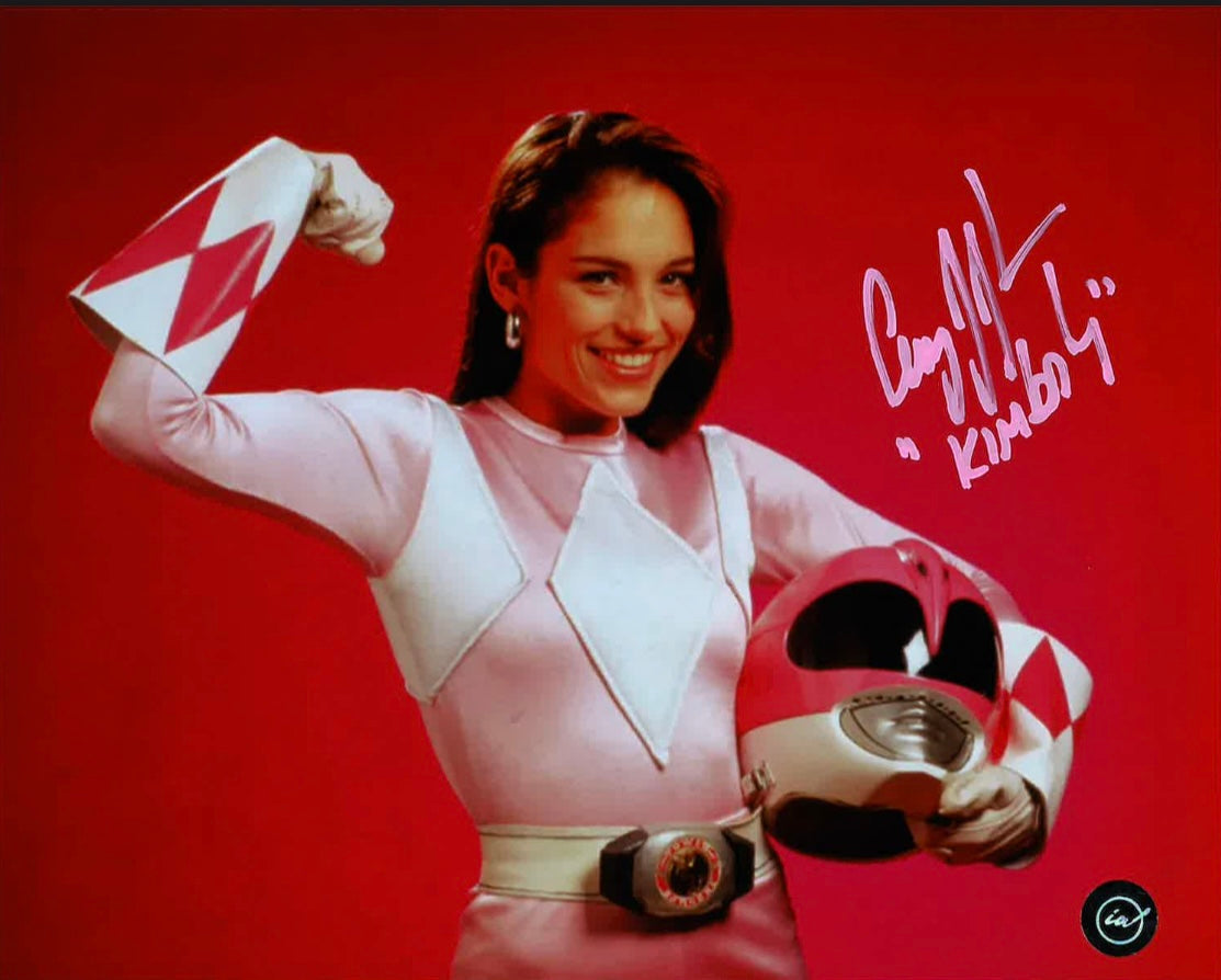 Amy Jo Johnson Autographed Mighty Morphin Power Rangers Profile 8x10 P ...