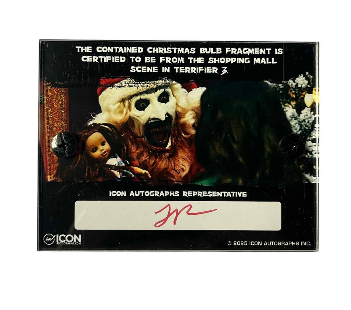 Terrifier 3 Authentic Prop Christmas Bulb Fragment Relic Card – Icon ...