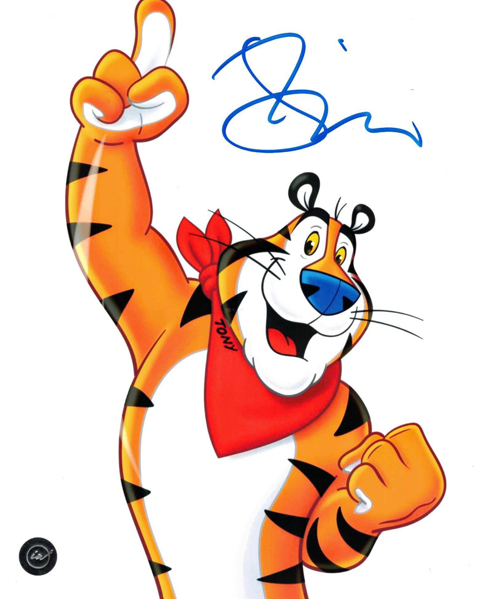 Tony Daniels Tony the Tiger White Autographed 8x10 – Icon Autographs