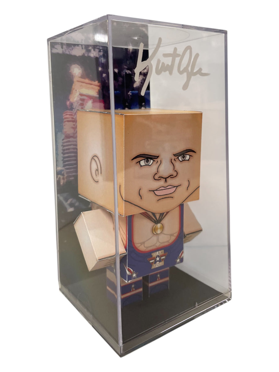 Kurt Angle WWE Hall of Famer Autographed Blockheadz – Icon Autographs