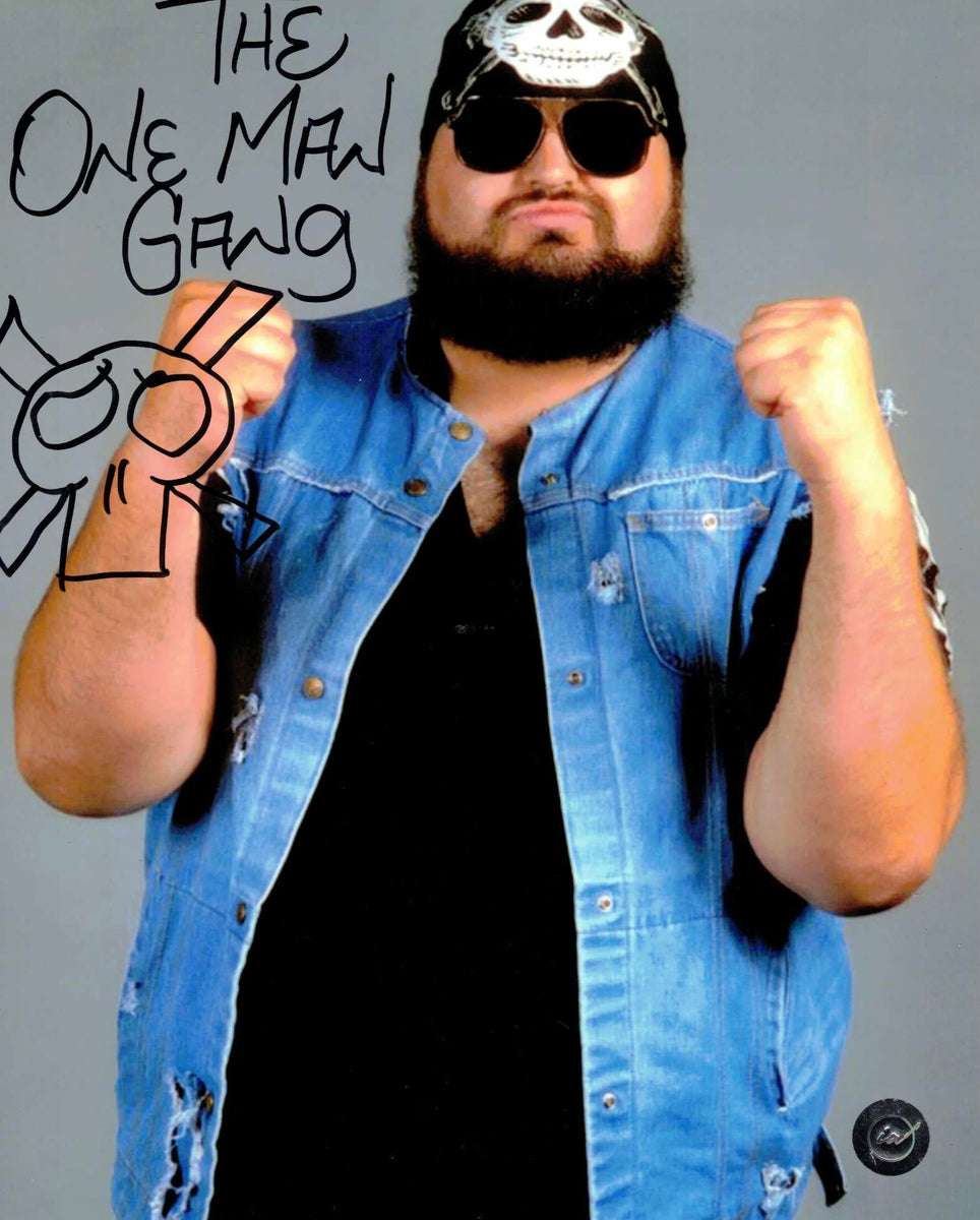 One Man Gang WWF Autographed 8x10 – Icon Autographs