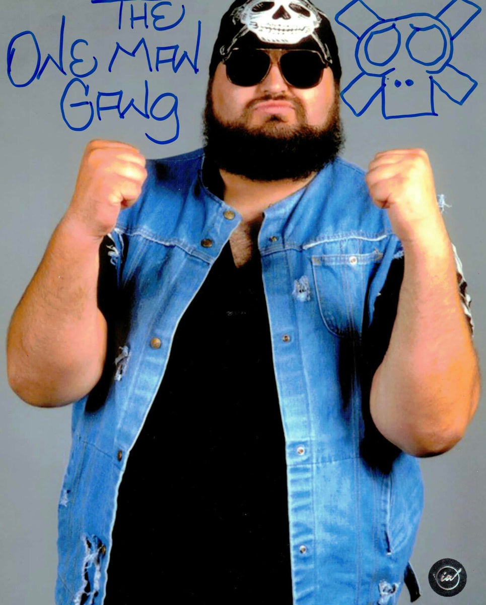 One Man Gang WWF Autographed 8x10 – Icon Autographs