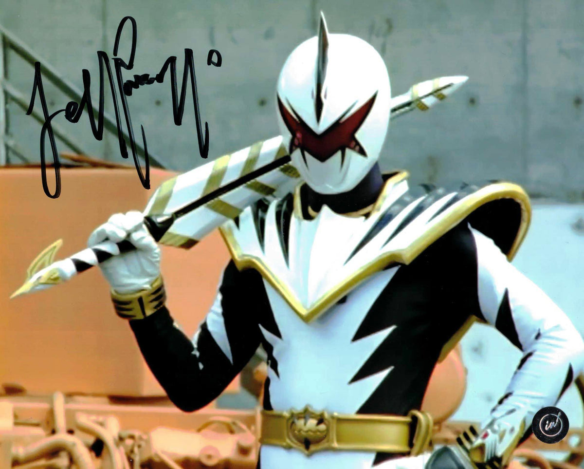 Jeffrey Parazzo Autographed 8x10 Photo as White Dino Ranger on Power R ...
