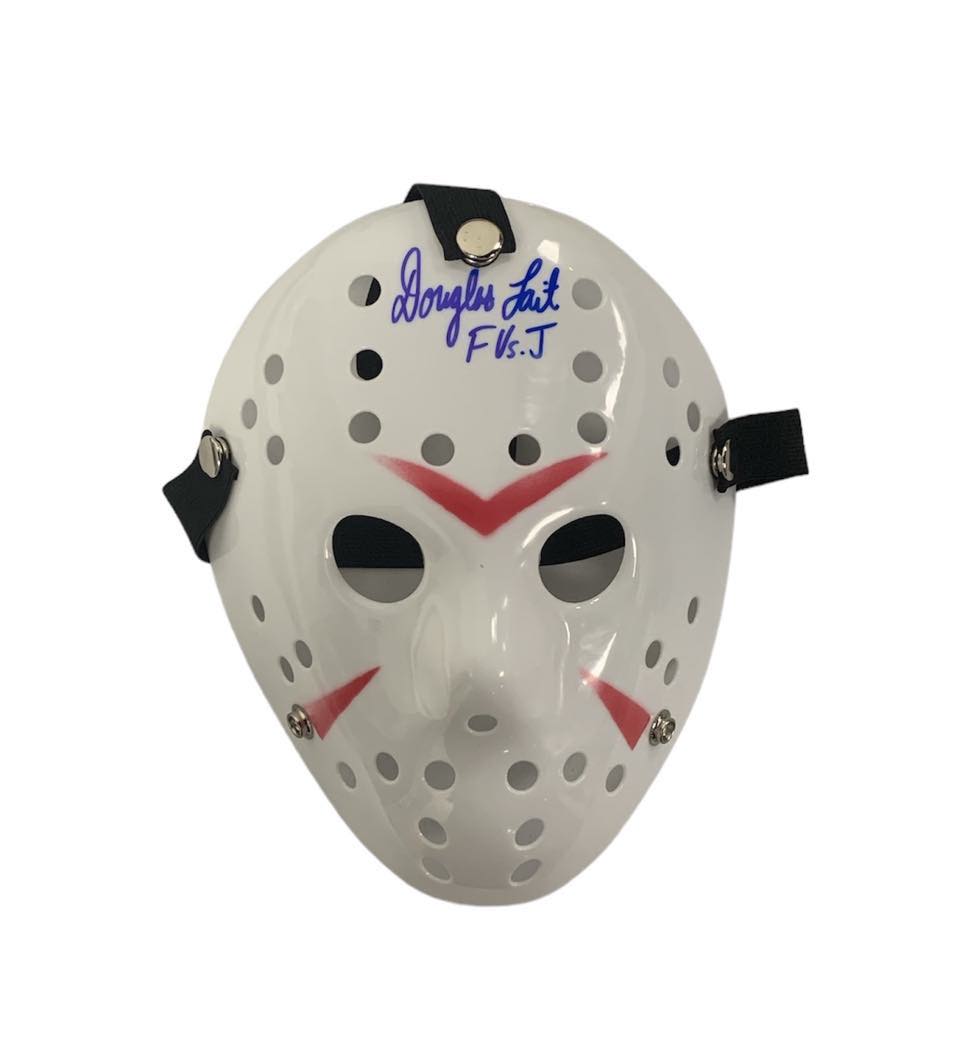 Douglas Tait Autographed white Jason Voorhees mask – Icon Autographs