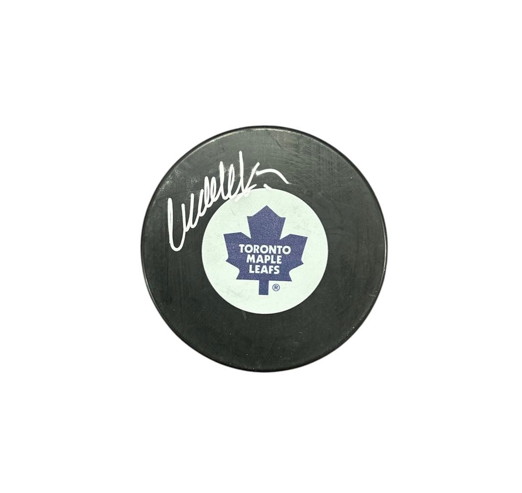 Wendel Clark Toronto Maple Leafs Autographed Puck – Icon Autographs