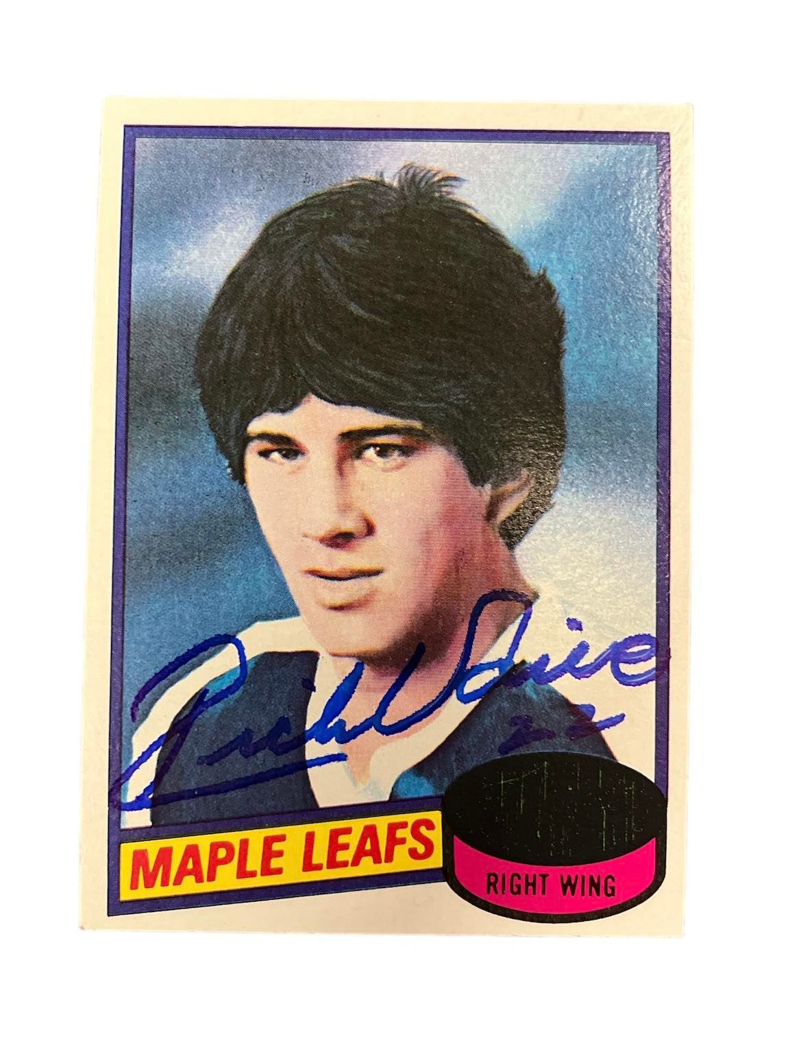 Rick Vaive Autographed Topps Rookie Card – Icon Autographs