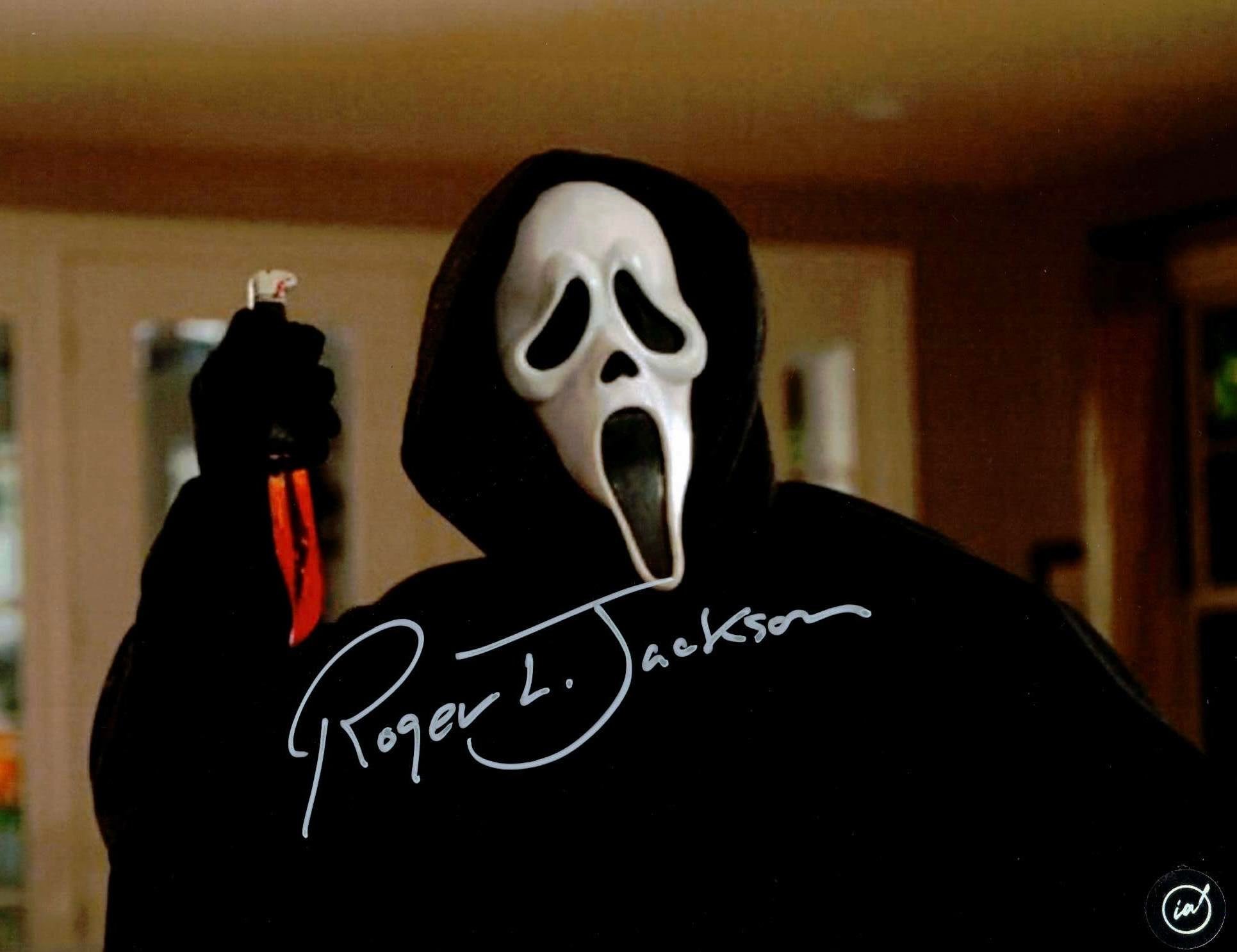 Roger Jackson voice of Ghostface in Scream Autographed 8x10 Photo ...